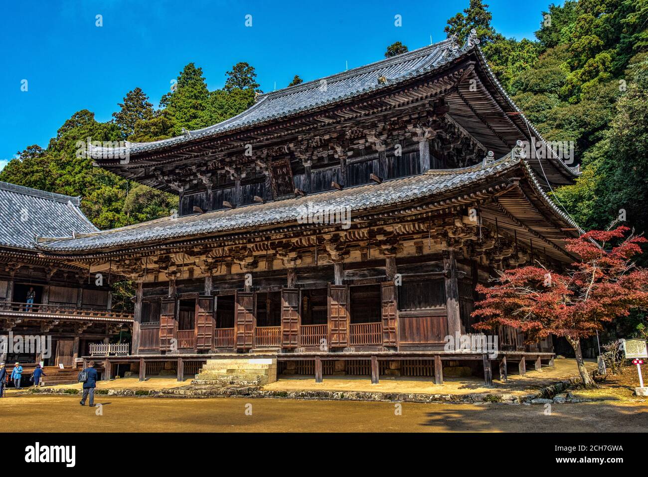 Daikodo building, Shoshazan Engyoji temple of the Tendai sect, Himeji ...