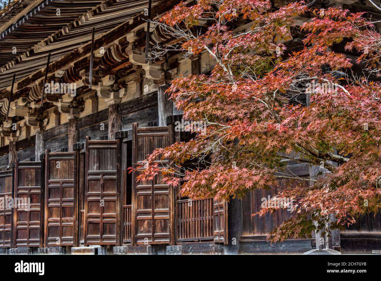 Daikodo building, Shoshazan Engyoji temple of the Tendai sect, Himeji ...