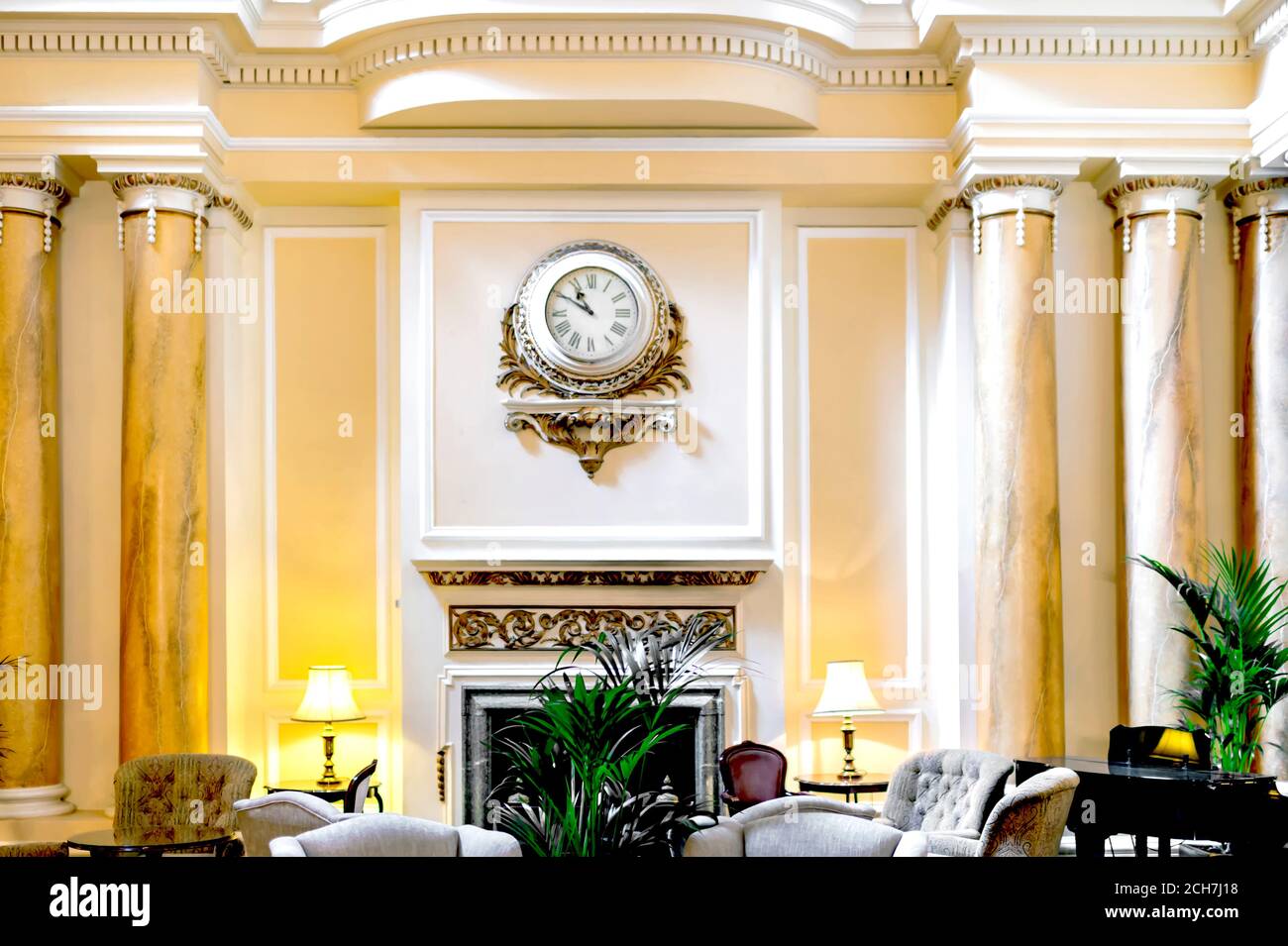 Eastbourne, Grand Hotel (Interior Stock Photo - Alamy
