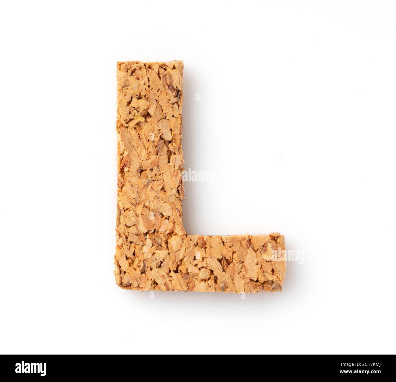 The letter “L" on the cork on a white background Stock Photo - Alamy