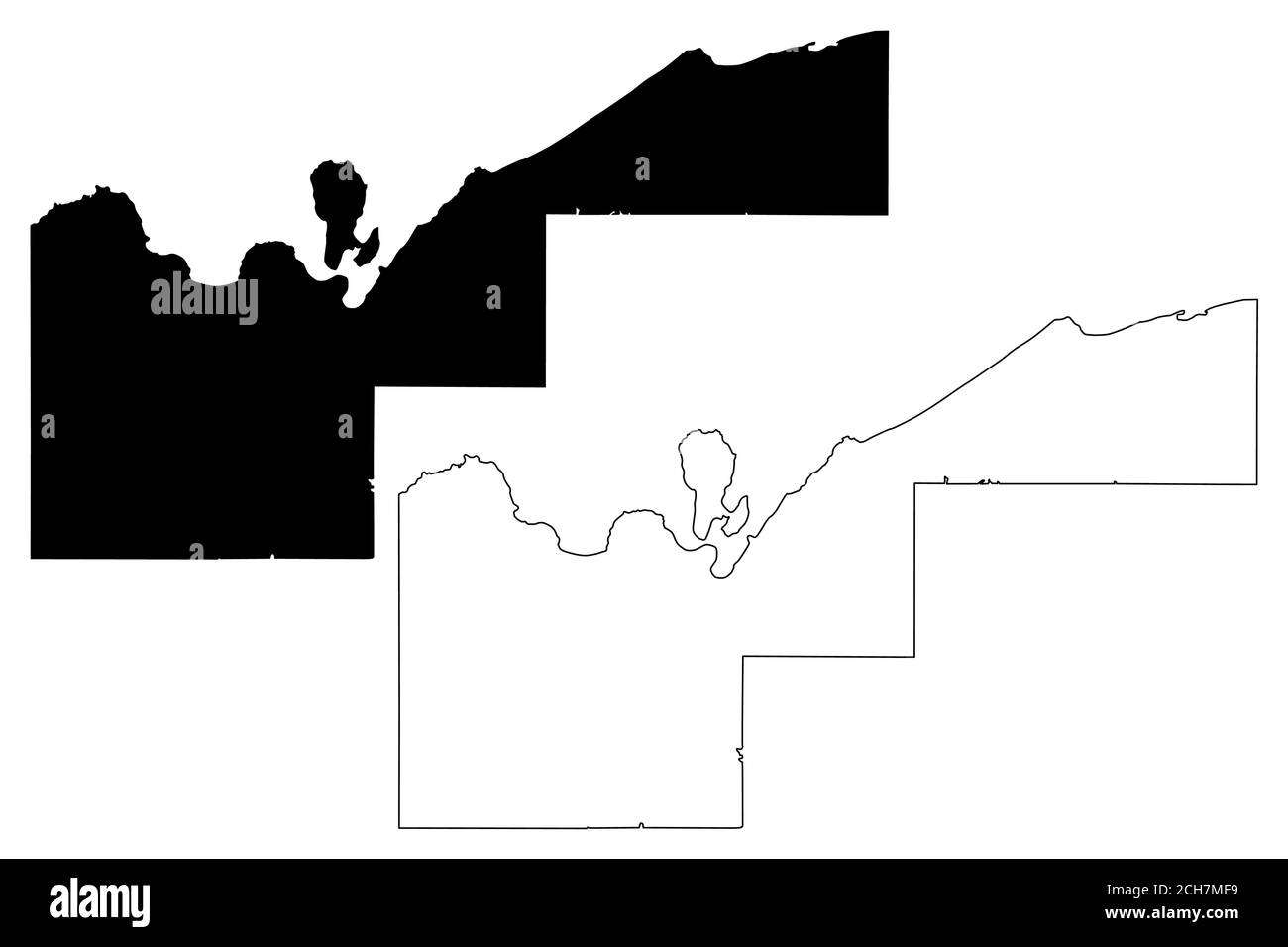 Alger County, Michigan (U.S. county, United States of America, USA, U.S ...
