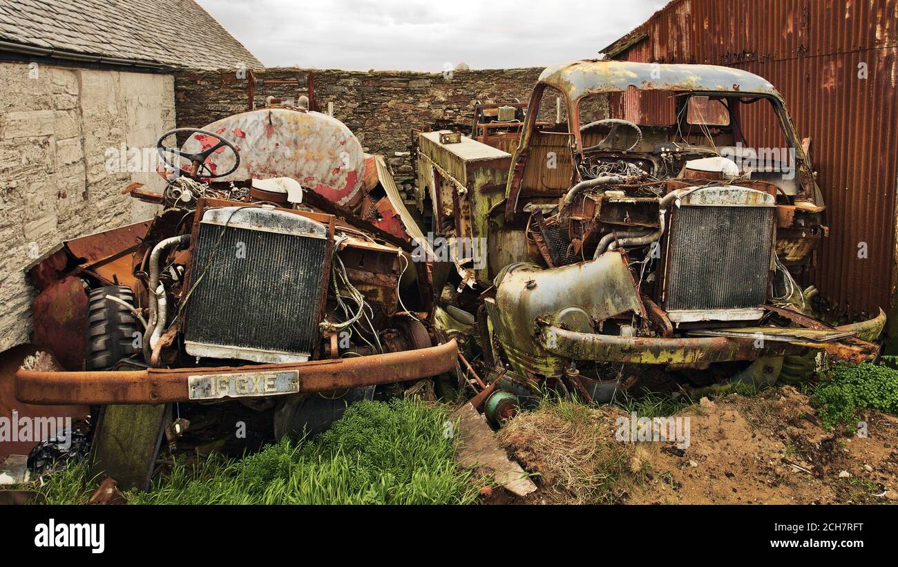 Rusty Iron Trucks Stock Photo - Alamy