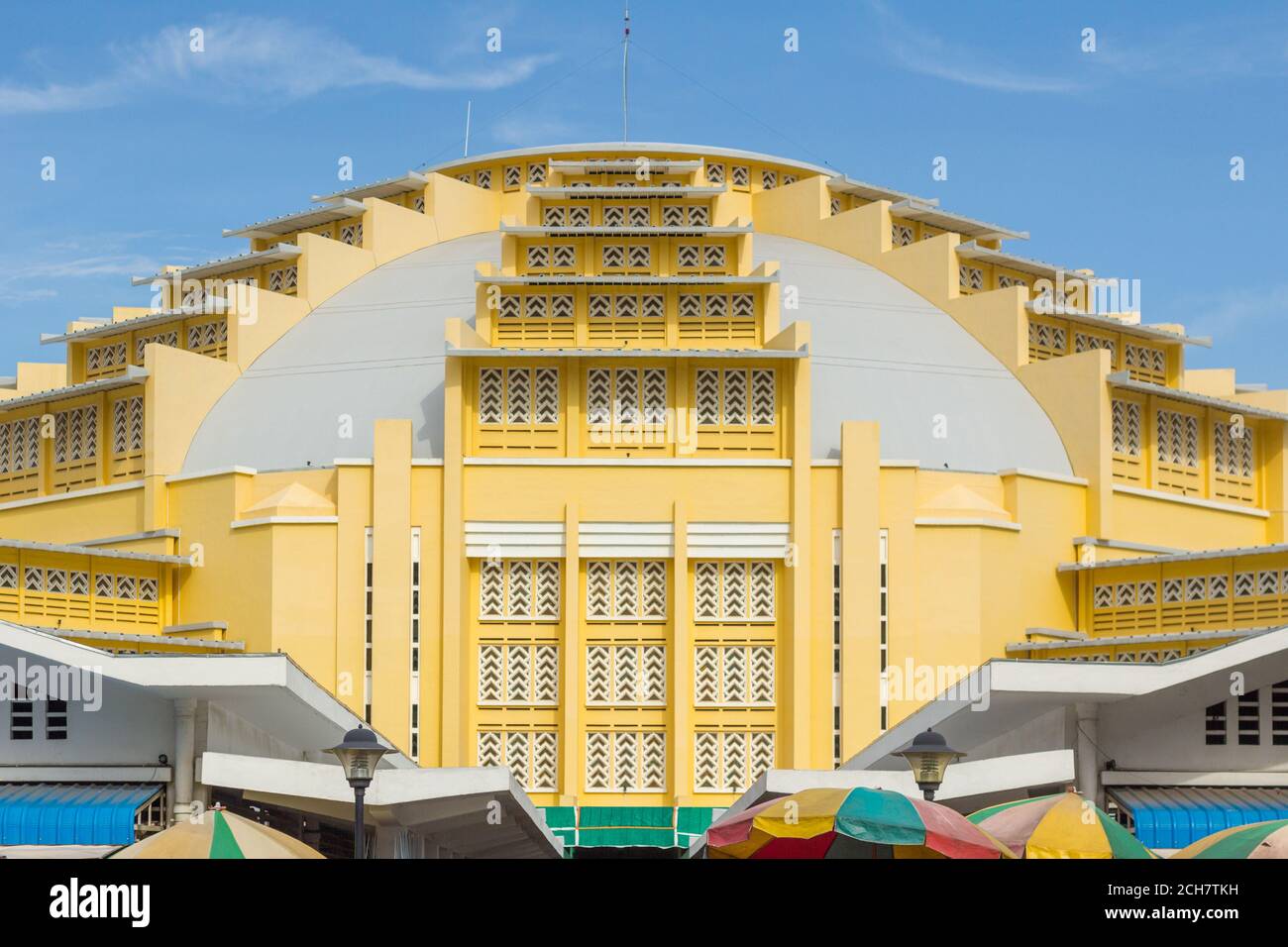 The stunning art deco style Central Market in Phnom Penh Stock Photo ...
