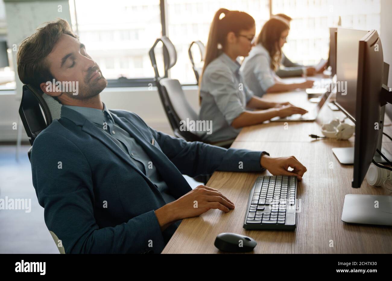 Tired people hi-res stock photography and images - Alamy