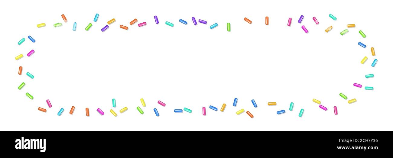 Sprinkle with grains of desserts. Abstract horizontal pattern bright ...