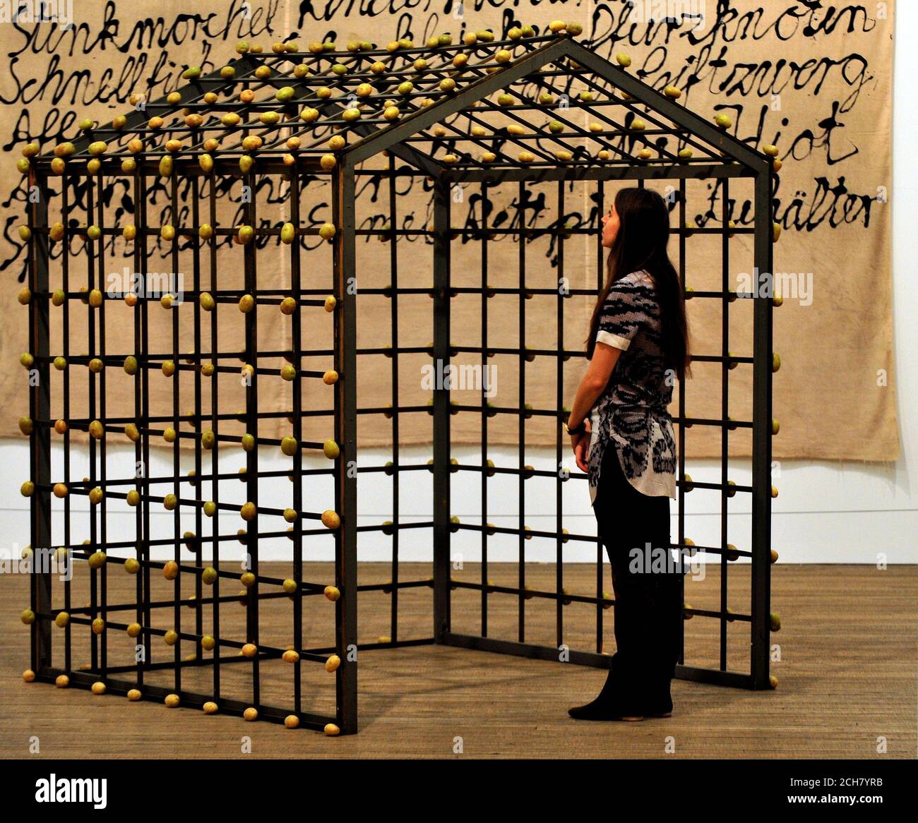 Tate modern staff member cecily carbone looks potato house 1967 hi-res ...