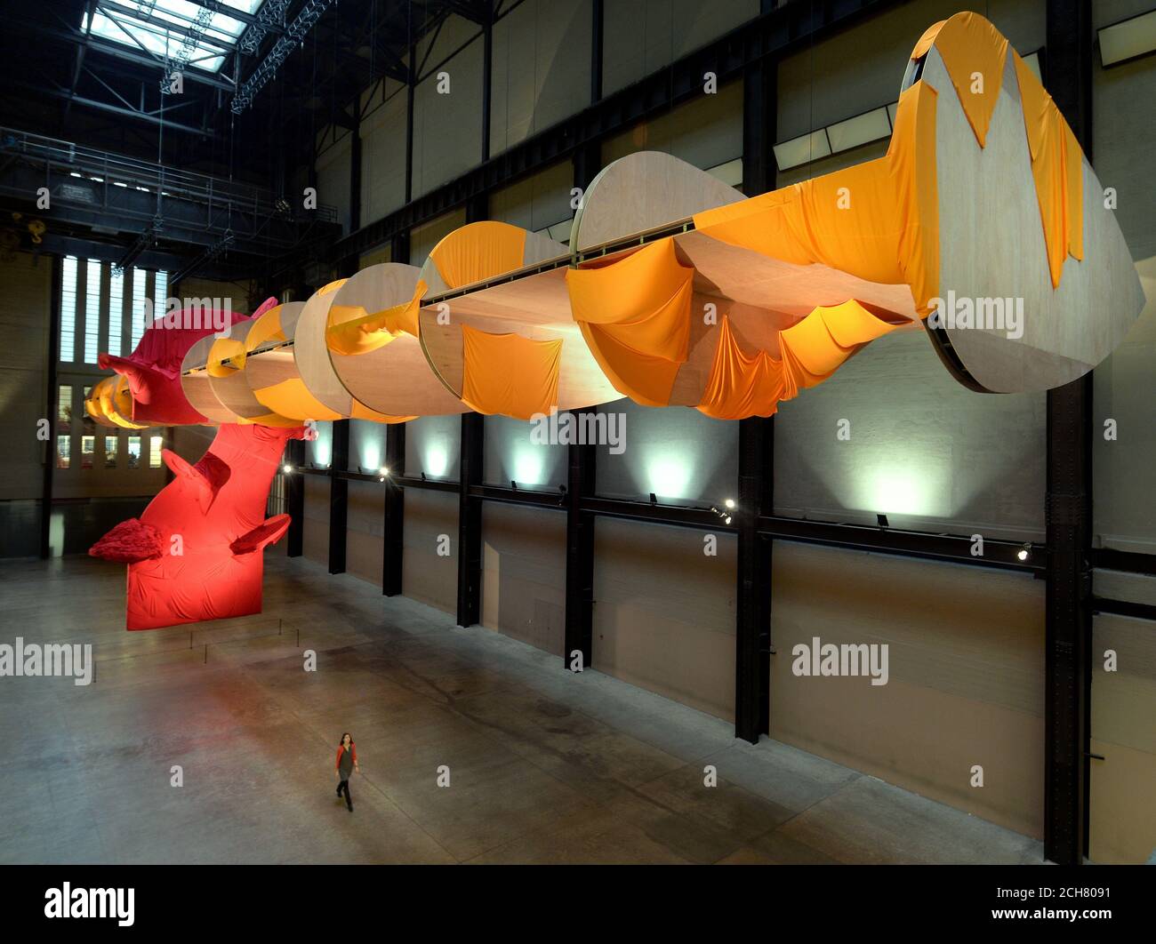 A visitor views a major new installation titled 'I Don't Know. The ...