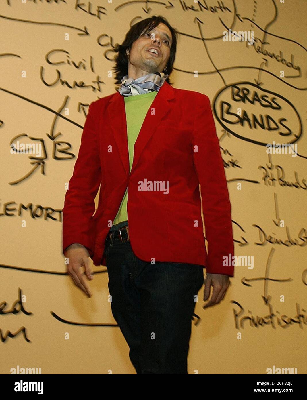 Jeremy Deller, the winner of this years Turner Prize, in front of his ...