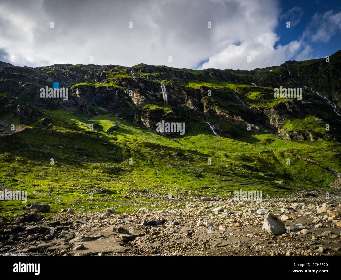 Charming scenery of big waterfalls, wild rivers and picturesque meadows ...