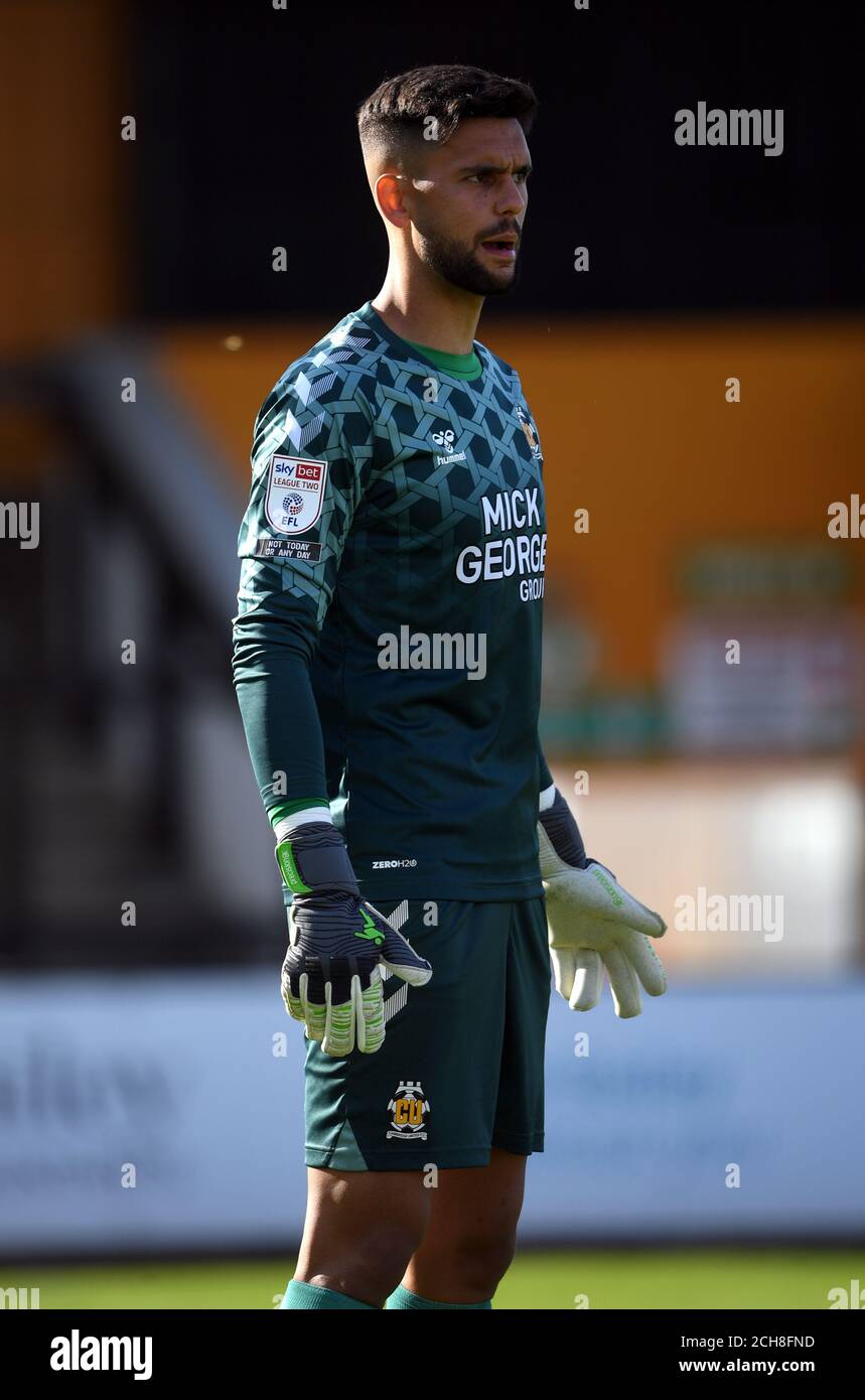Cambridge United's goalkeeper Dimitar Mitov during the Sky Bet League ...