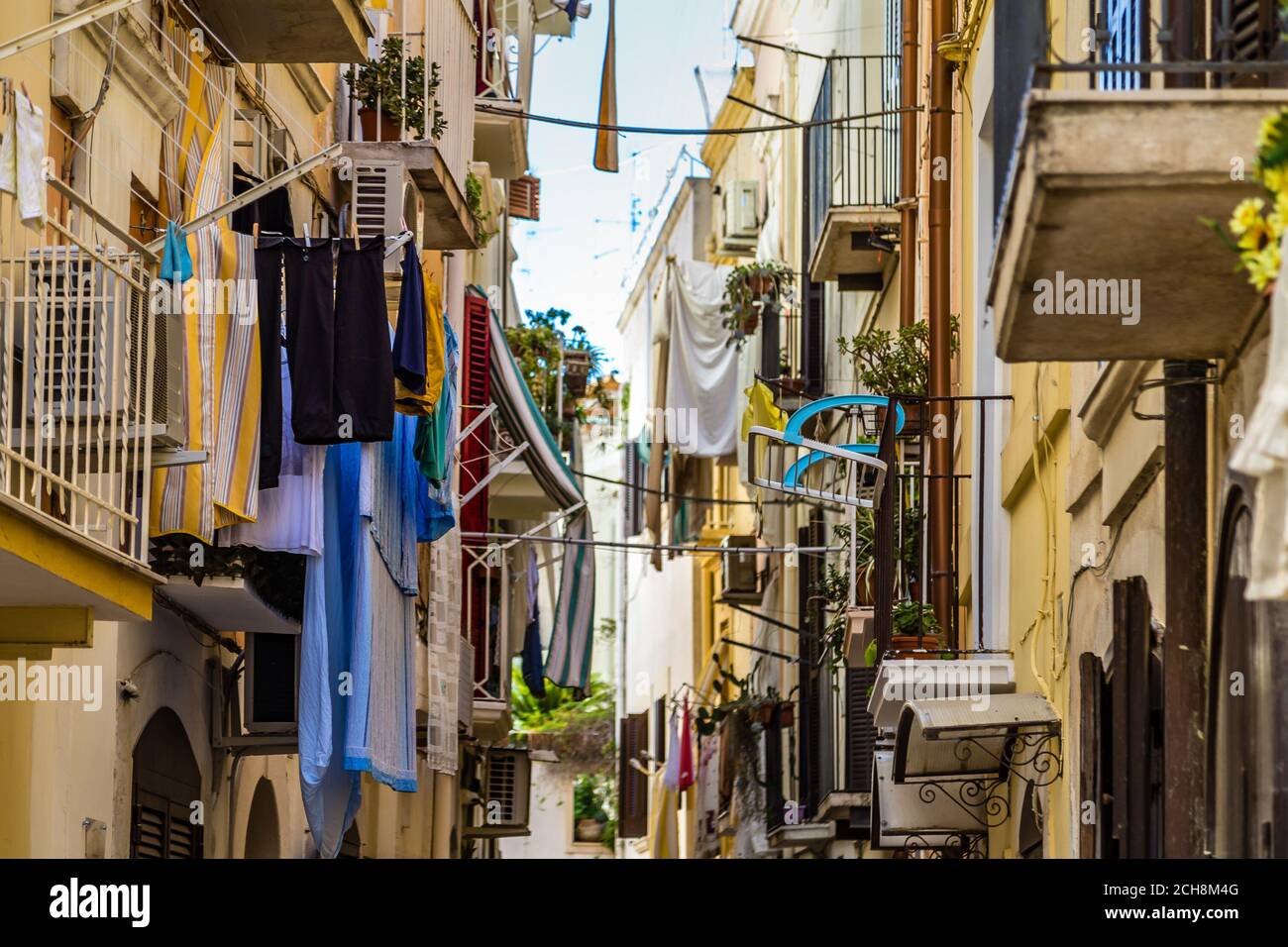 ancient buildings in town in Southern Italy Stock Photo - Alamy