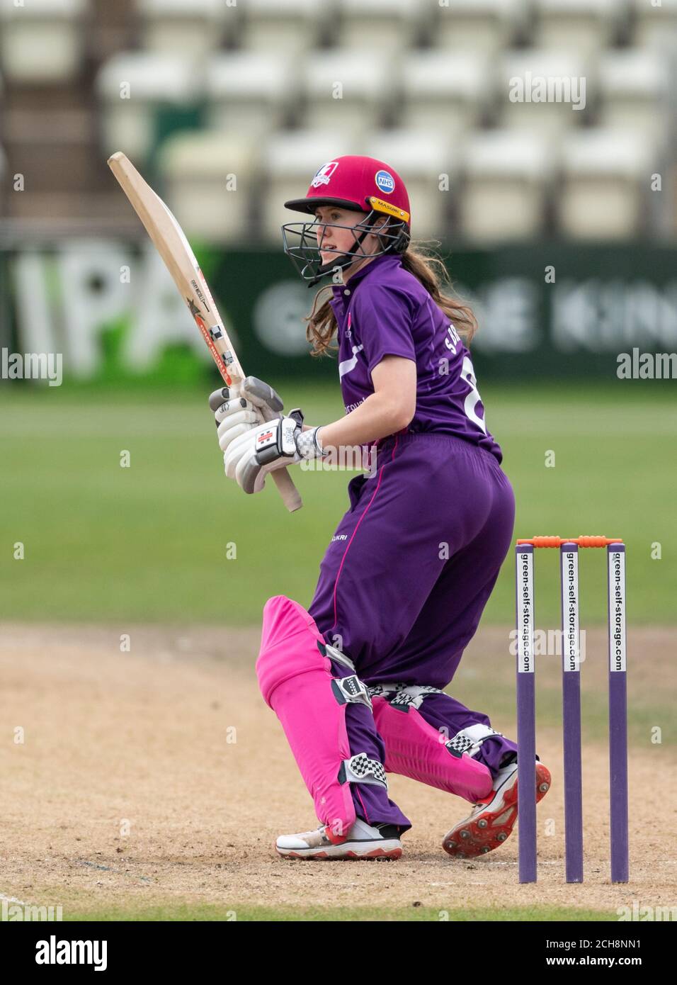 Sarah Bryce batting for Lightning against Central Sparks in a Rachael ...