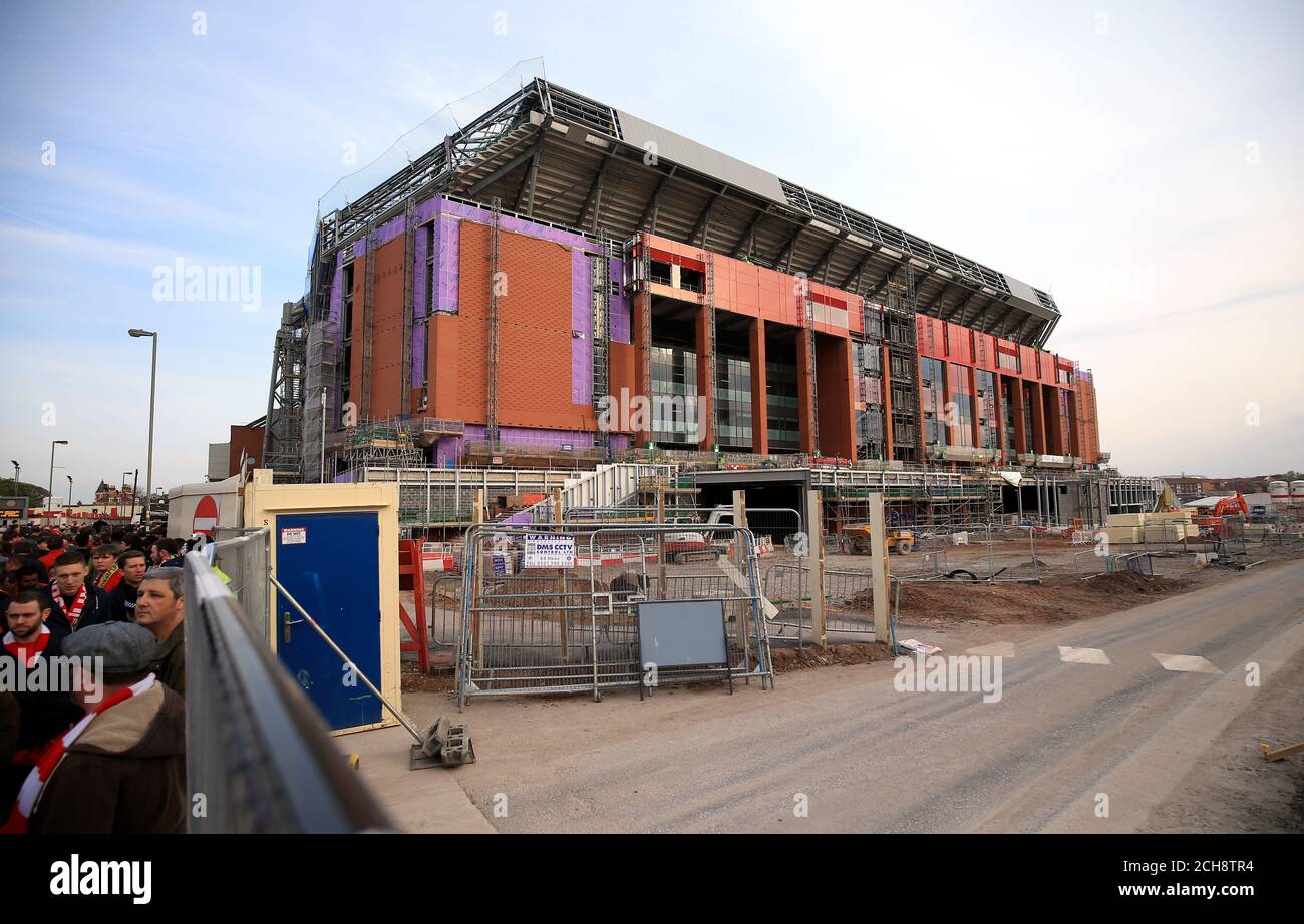 Anfield stand general view hi-res stock photography and images - Alamy
