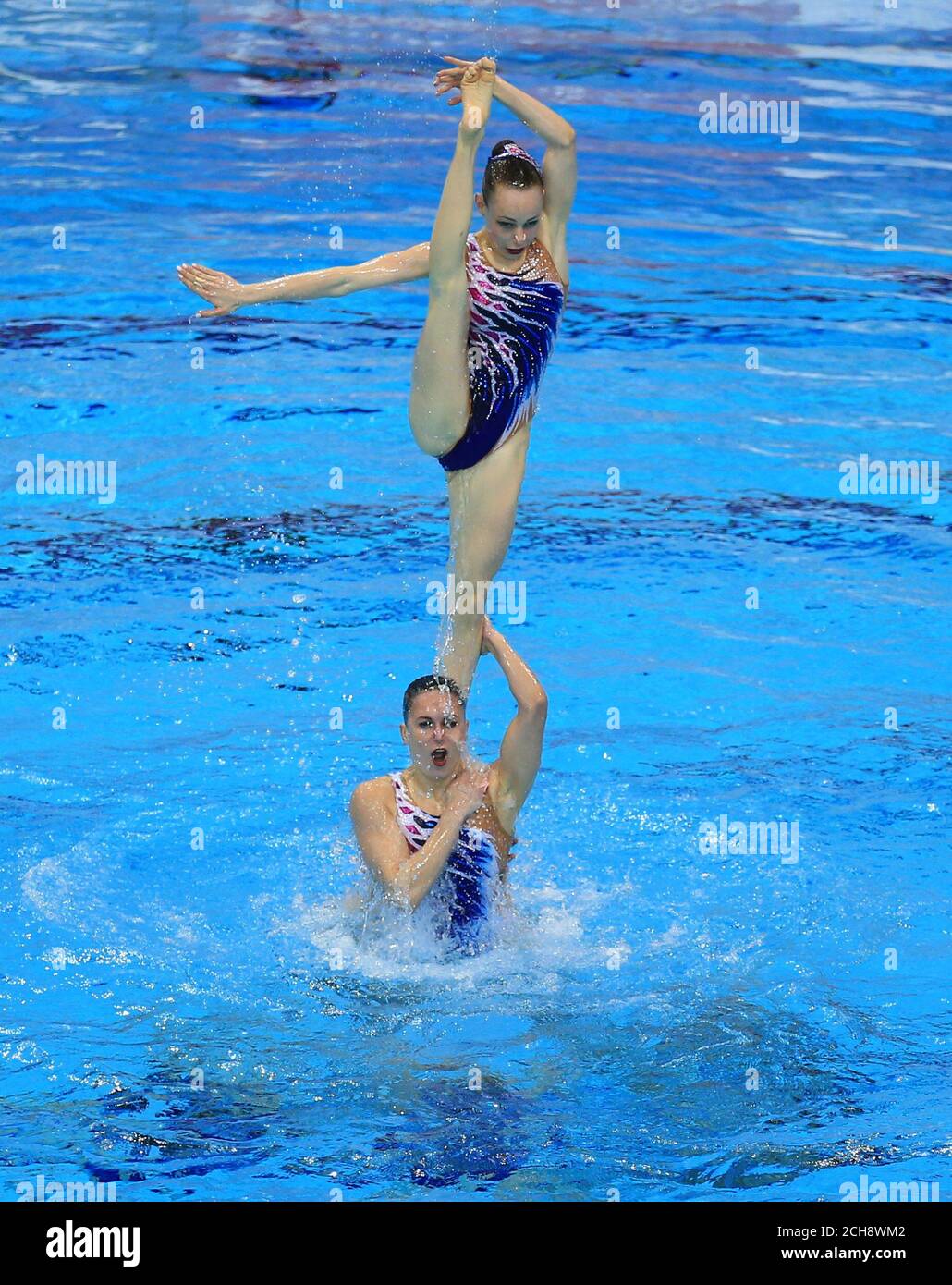 Belarus in the Team Free Final during day five of the European Aquatics ...