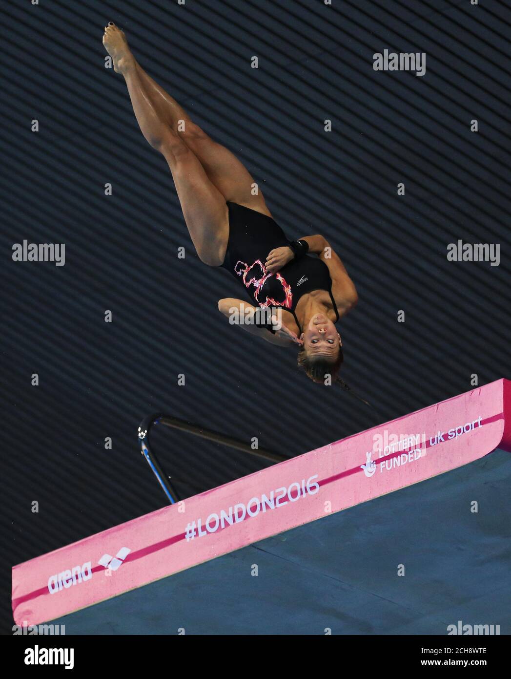 Great Britain's Tonia Couch in the Women's platform final during day ...
