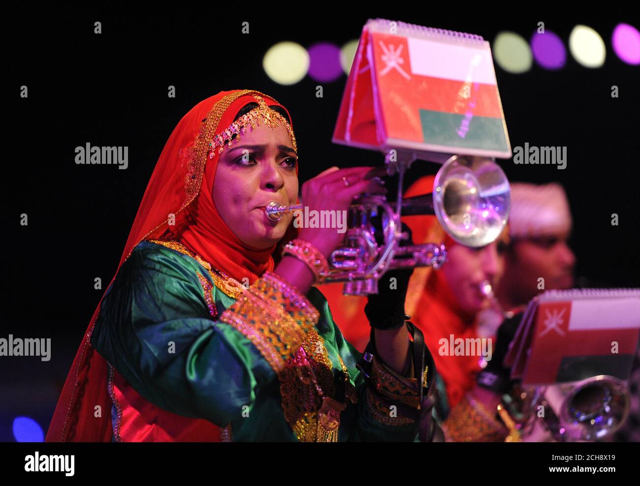 Members of the Cavalry of Oman during the first night of The Queen's ...