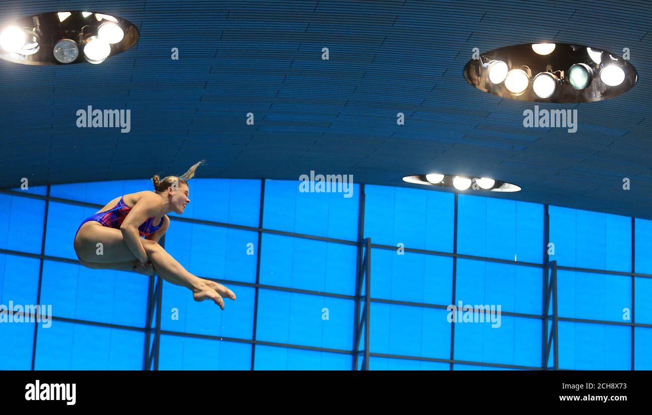Great Britain's Grace Reid in the Women's 3M Springboard Preliminary ...