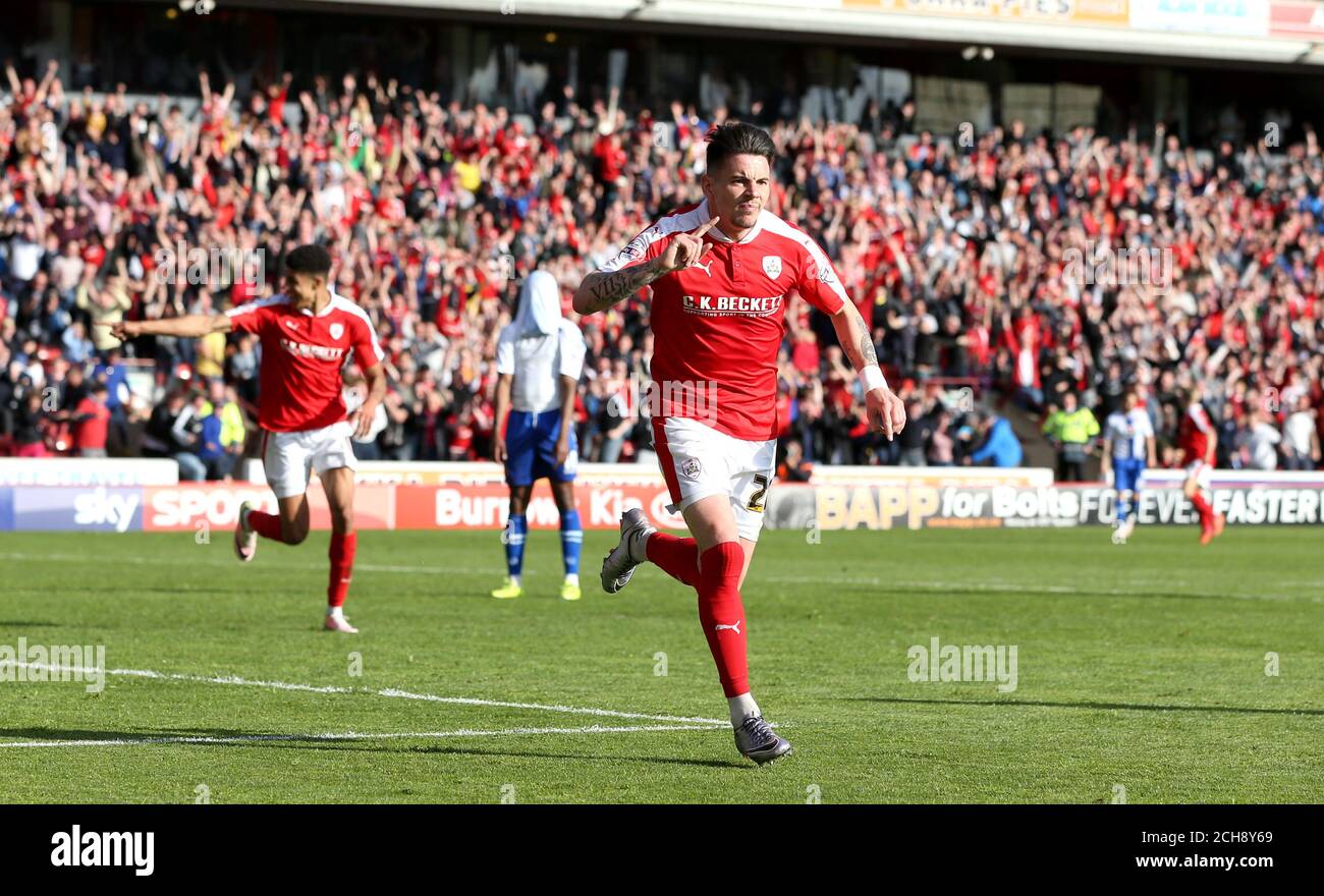 Barnsleys adam hammill celebrates scoring hi-res stock photography and ...
