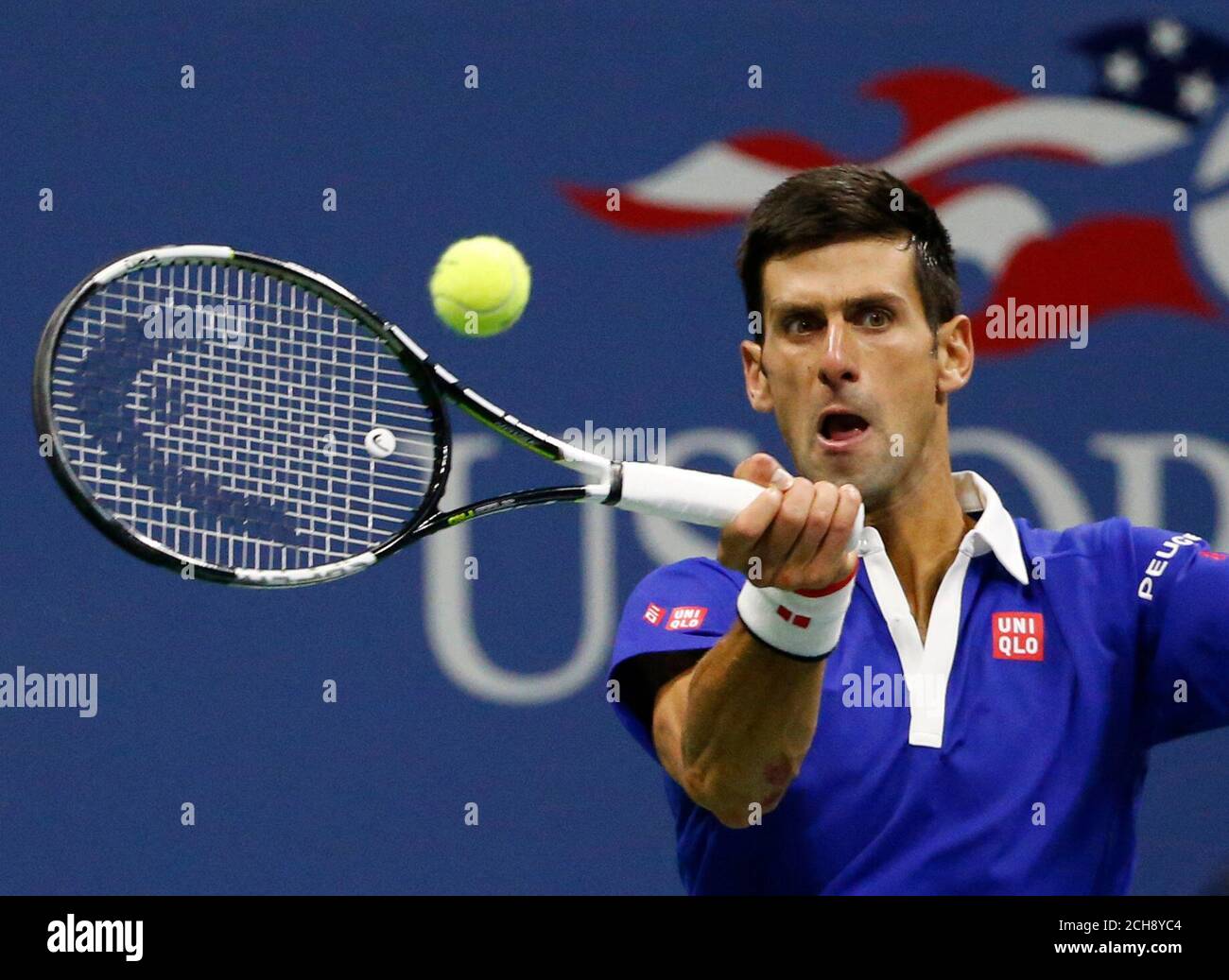 Novak Djokovic Forehand High Resolution Stock Photography and Images ...