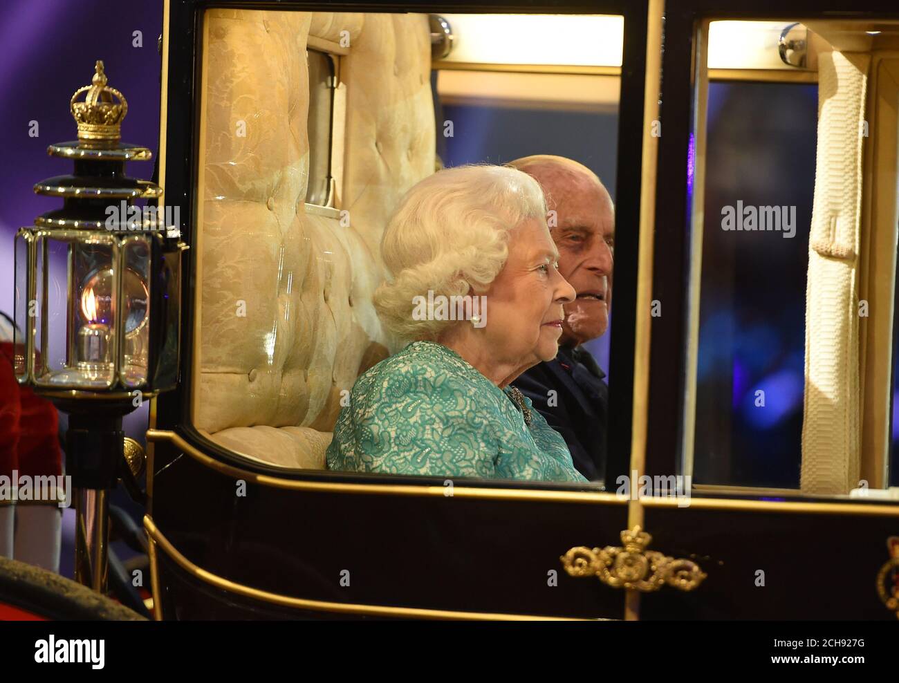 Queen Elizabeth II and the Duke of Edinburgh arrive in the Scottish ...