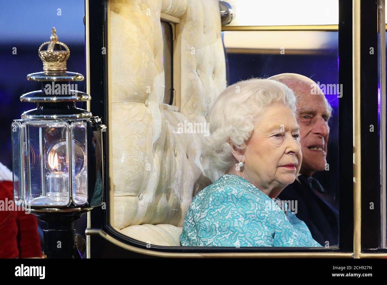Queen Elizabeth II and the Duke of Edinburgh arrive in the Scottish ...