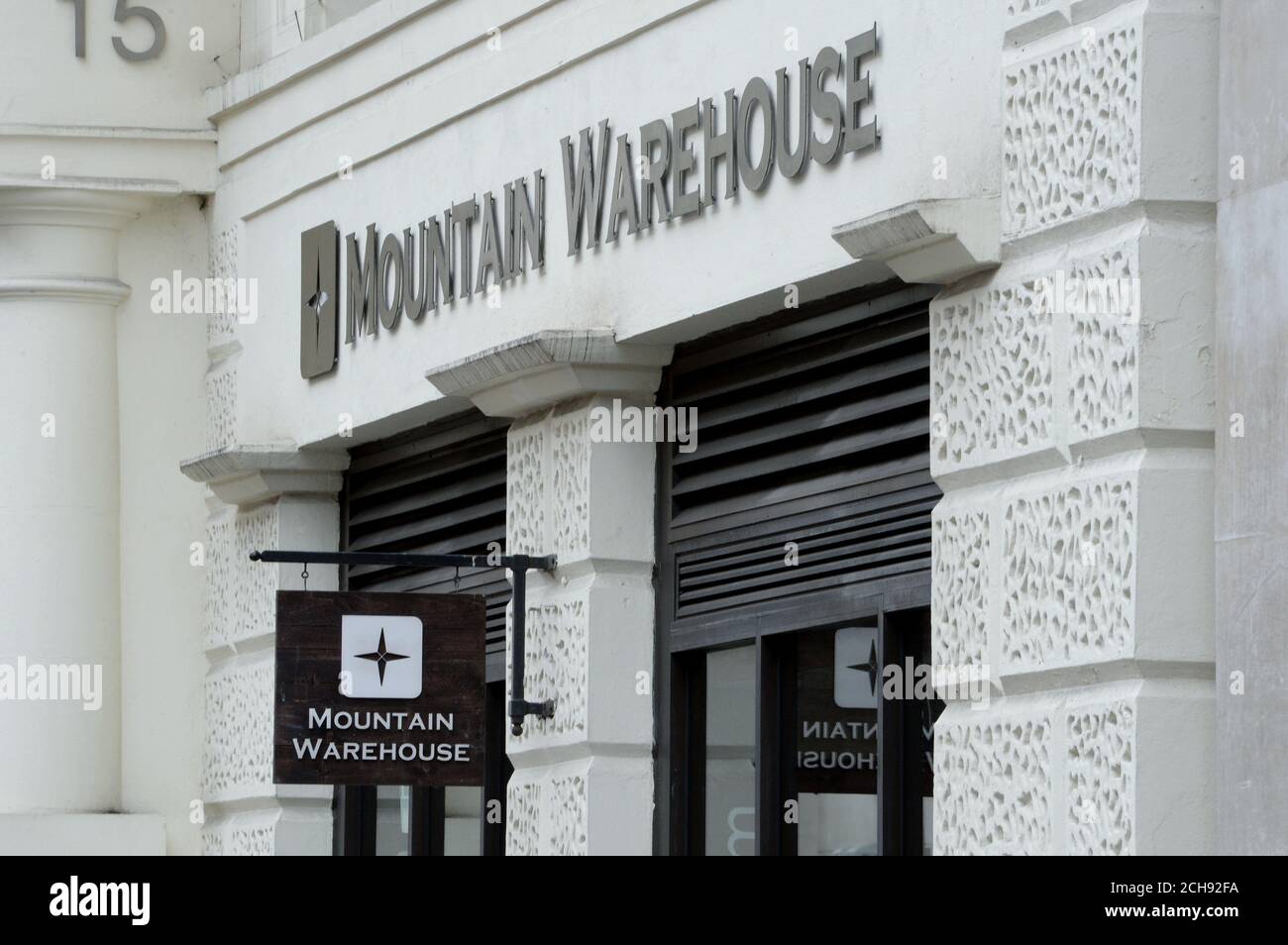 General view of a Mountain Warehouse store in central London, as the ...