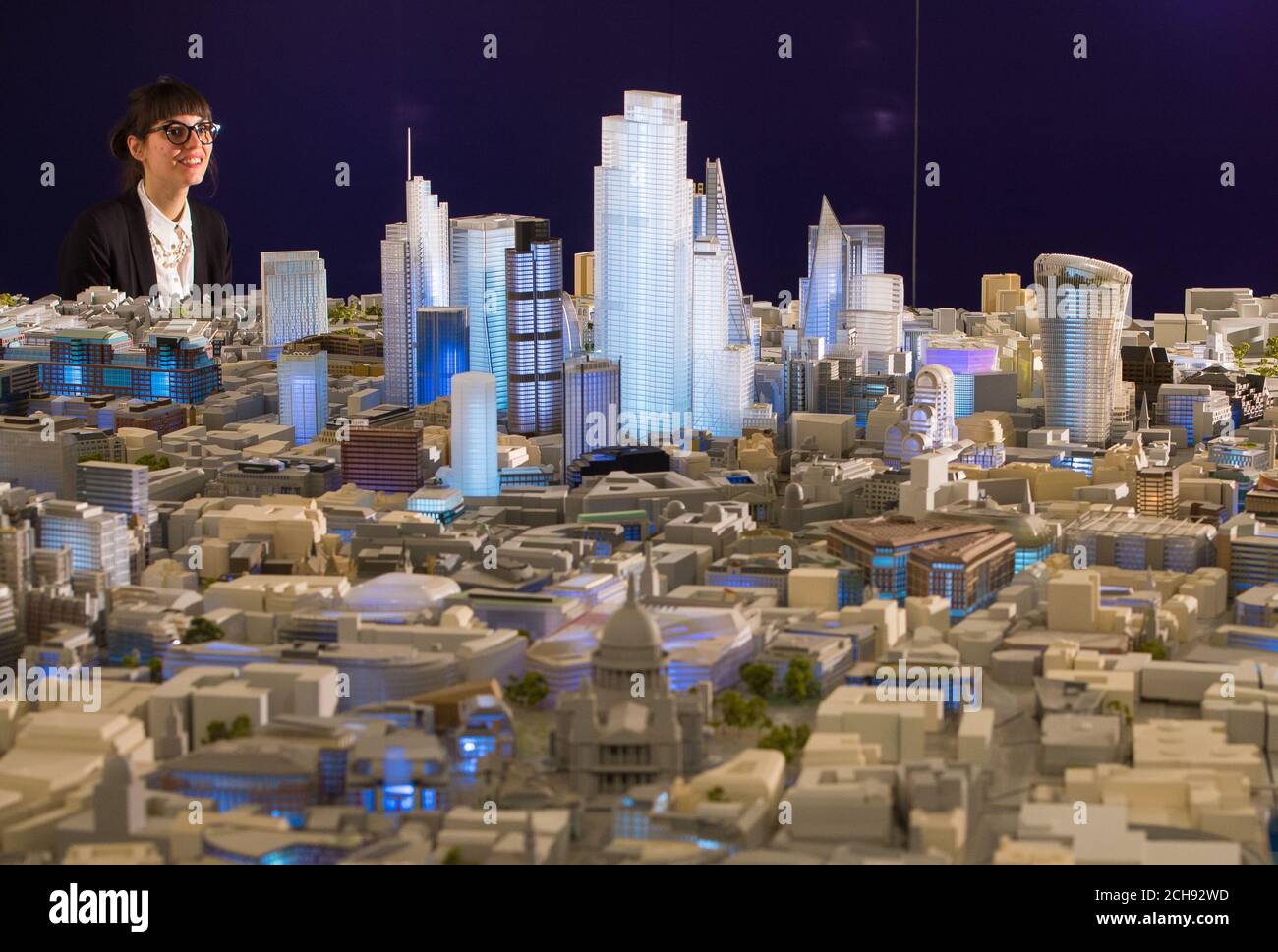 Letizia Cenni views the City of London's official 1:500th scale ...
