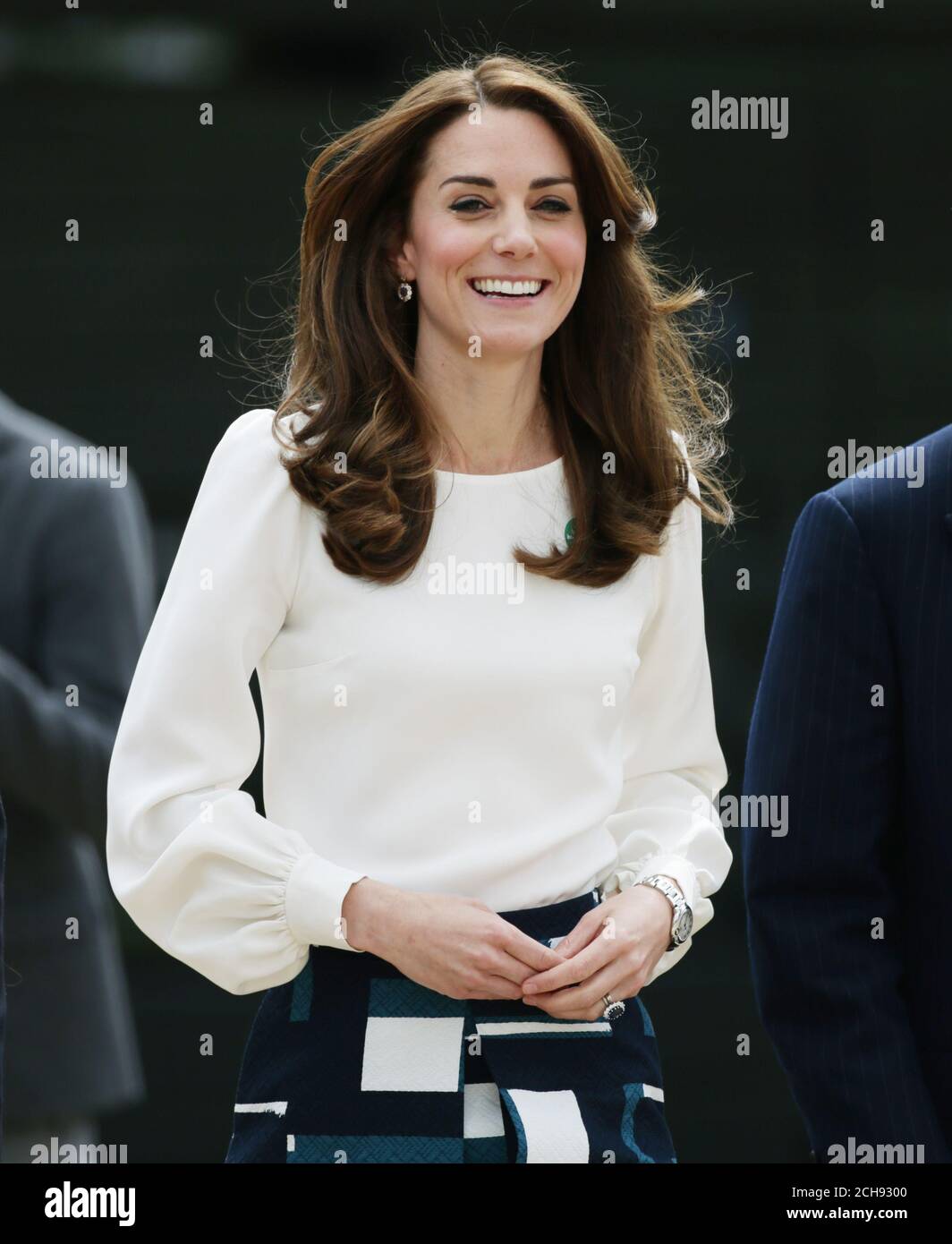 The Duchess of Cambridge at the Queen Elizabeth Olympic Park in east ...