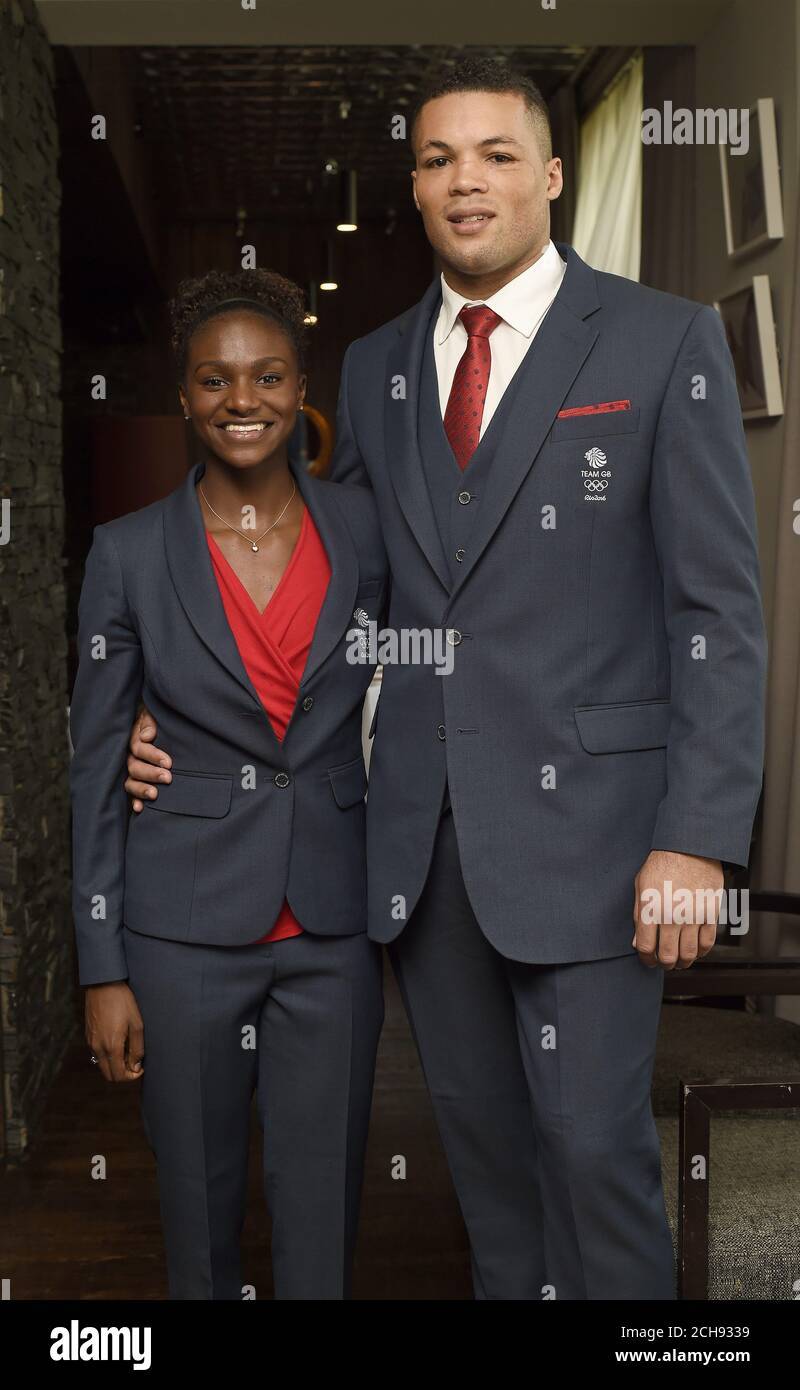 Athlete Dina Asher Smith and super heavyweight boxer Joe Joyce during ...