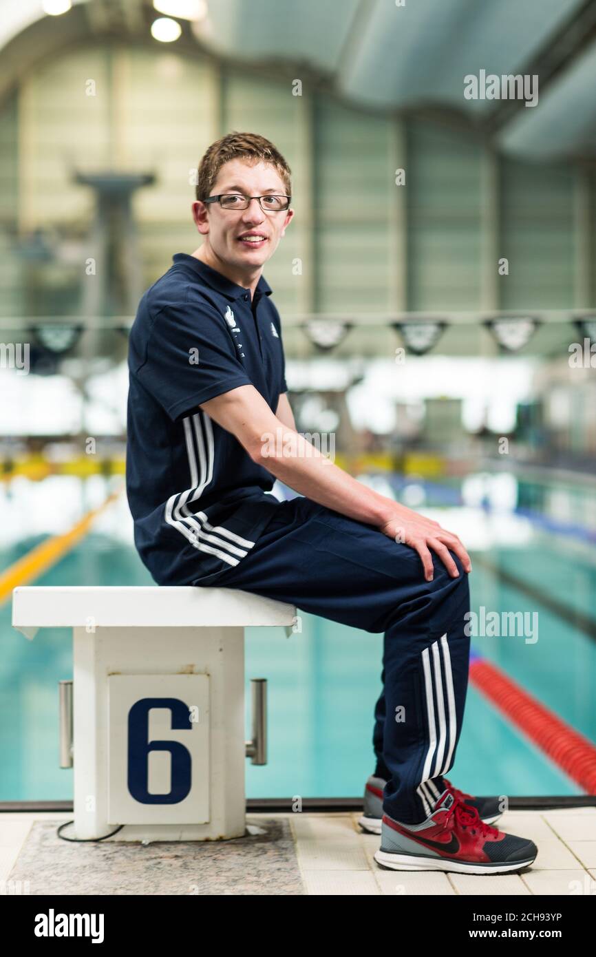 Scott Quin during the ParalympicsGB Swimming Team Announcement at ...