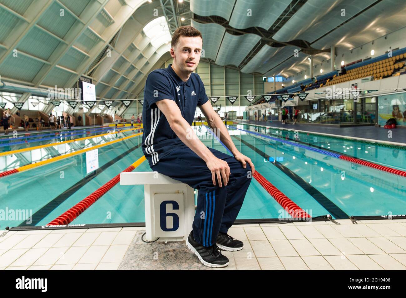 Ryan Crouch during the ParalympicsGB Swimming Team Announcement at ...