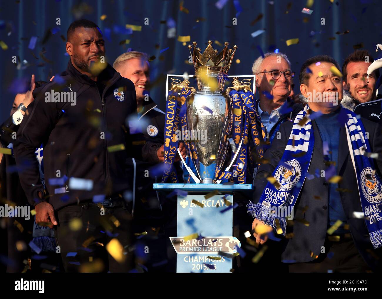 Captain leicester citys wes morgan hi-res stock photography and images ...