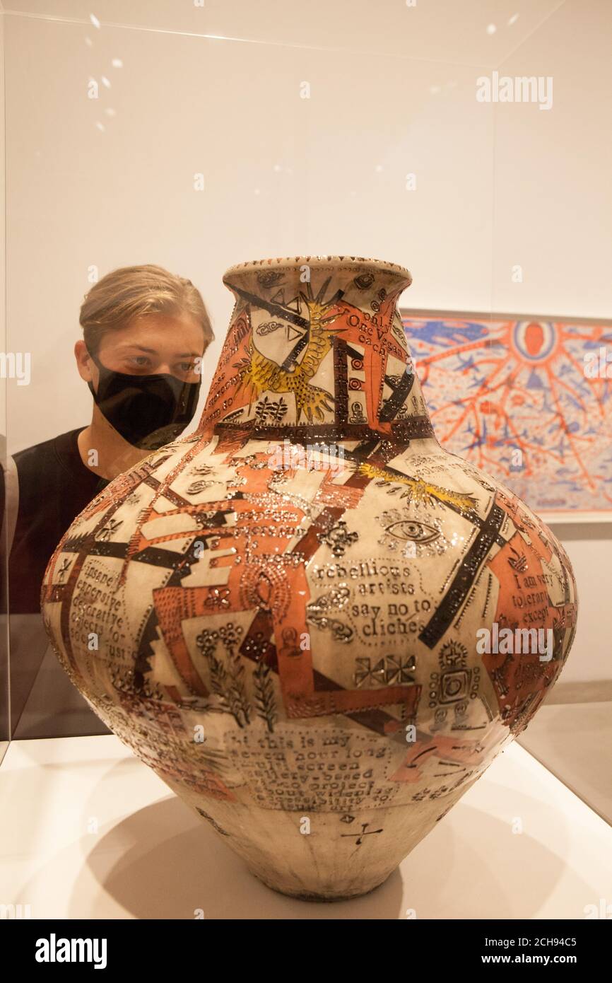 London, UK, 14 Sept 2020: Artist Grayson Perry presents his new ...