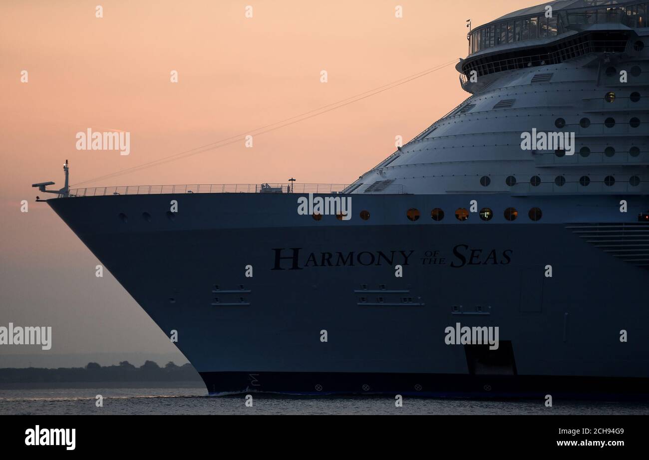 The world's largest passenger ship, MS Harmony of the Seas, owned by ... The world's largest passenger ship, MS Harmony of the Seas, owned by ...