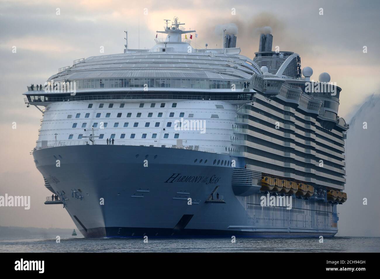 The world's largest passenger ship, MS Harmony of the Seas, owned by ... The world's largest passenger ship, MS Harmony of the Seas, owned by ...