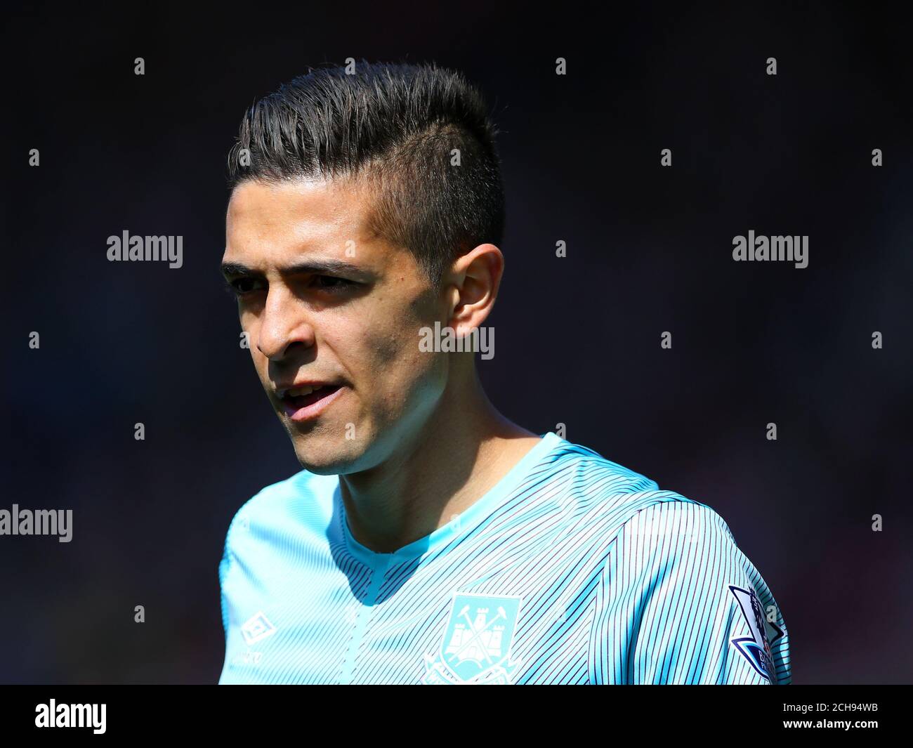 West Ham United's Manuel Lanzini during the Barclays Premier League ...