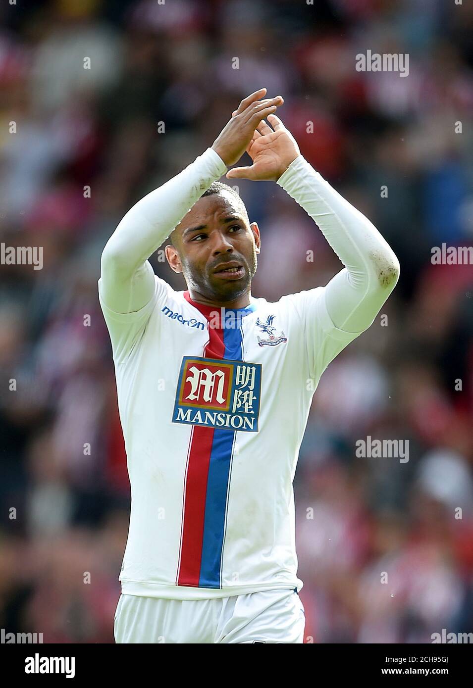 Crystal Palace's Jason Puncheon acknowledges the fans after the final ...