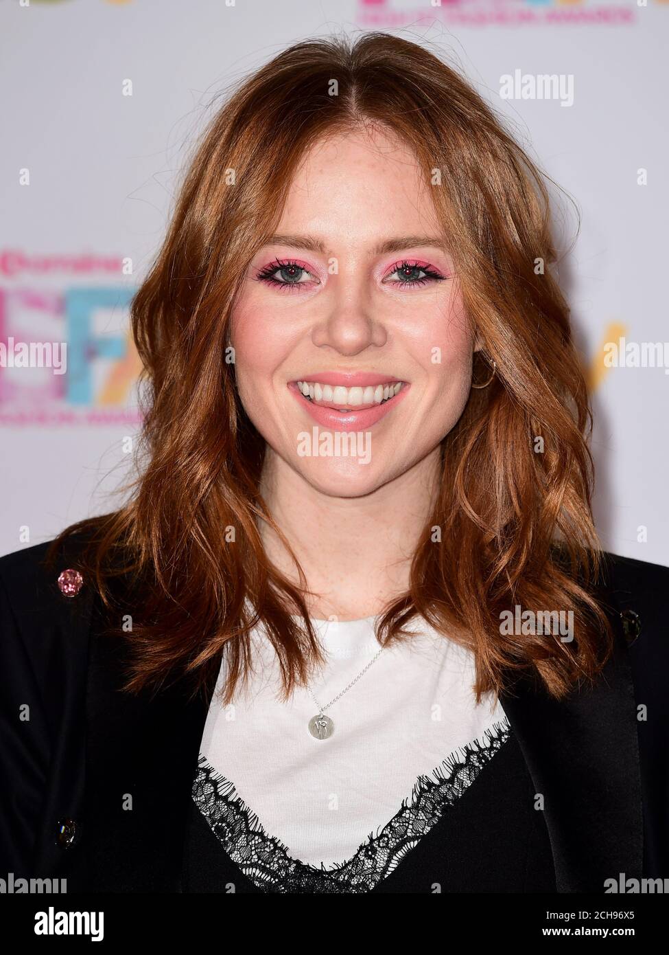 Angela scanlon attending lorraine high street fashion awards hi-res ...