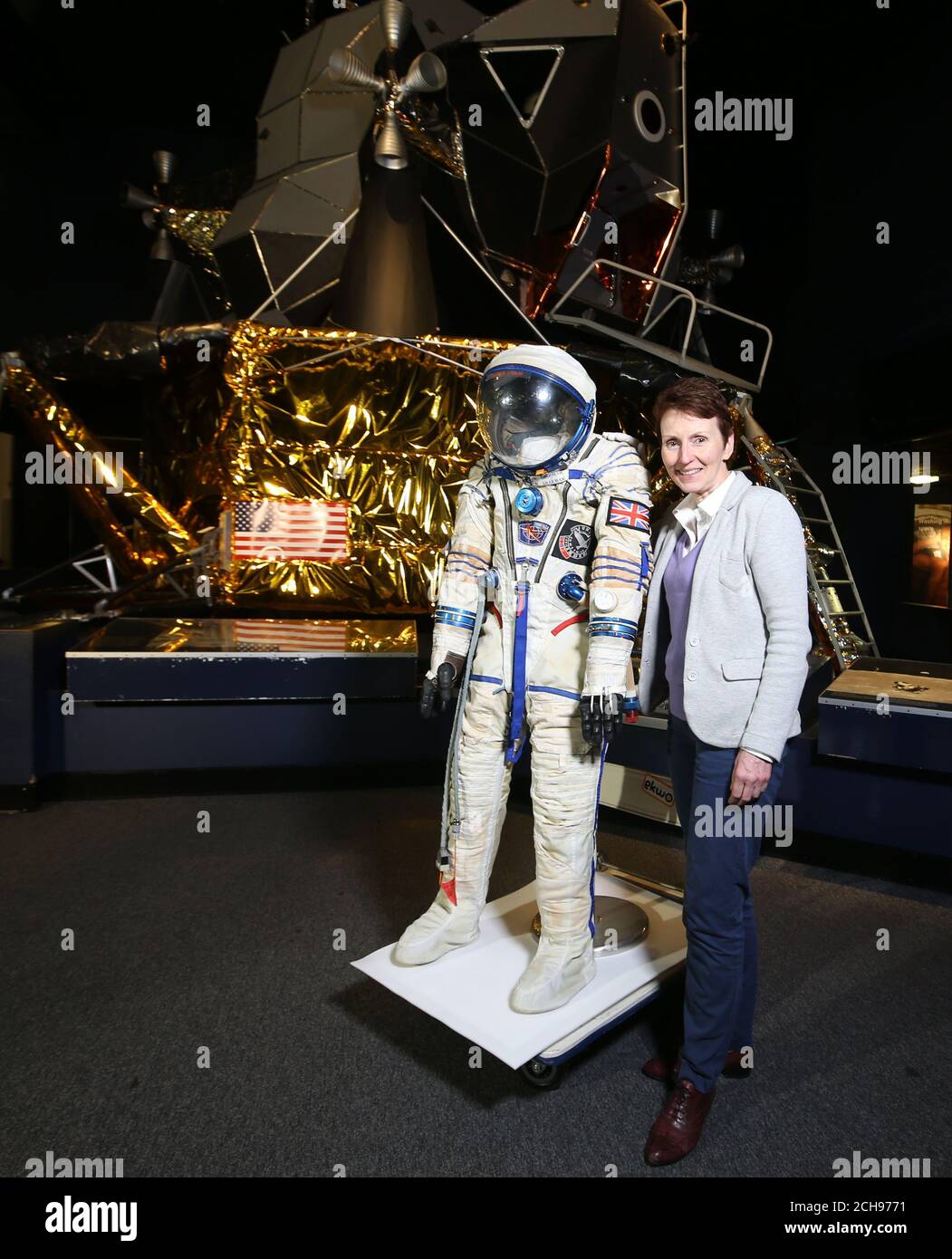 Britain's first astronaut Helen Sharman at the Science Museum in London ...