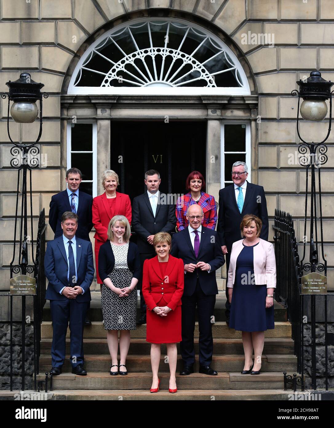 First Minister and SNP leader Nicola Sturgeon with her new Cabinet ...