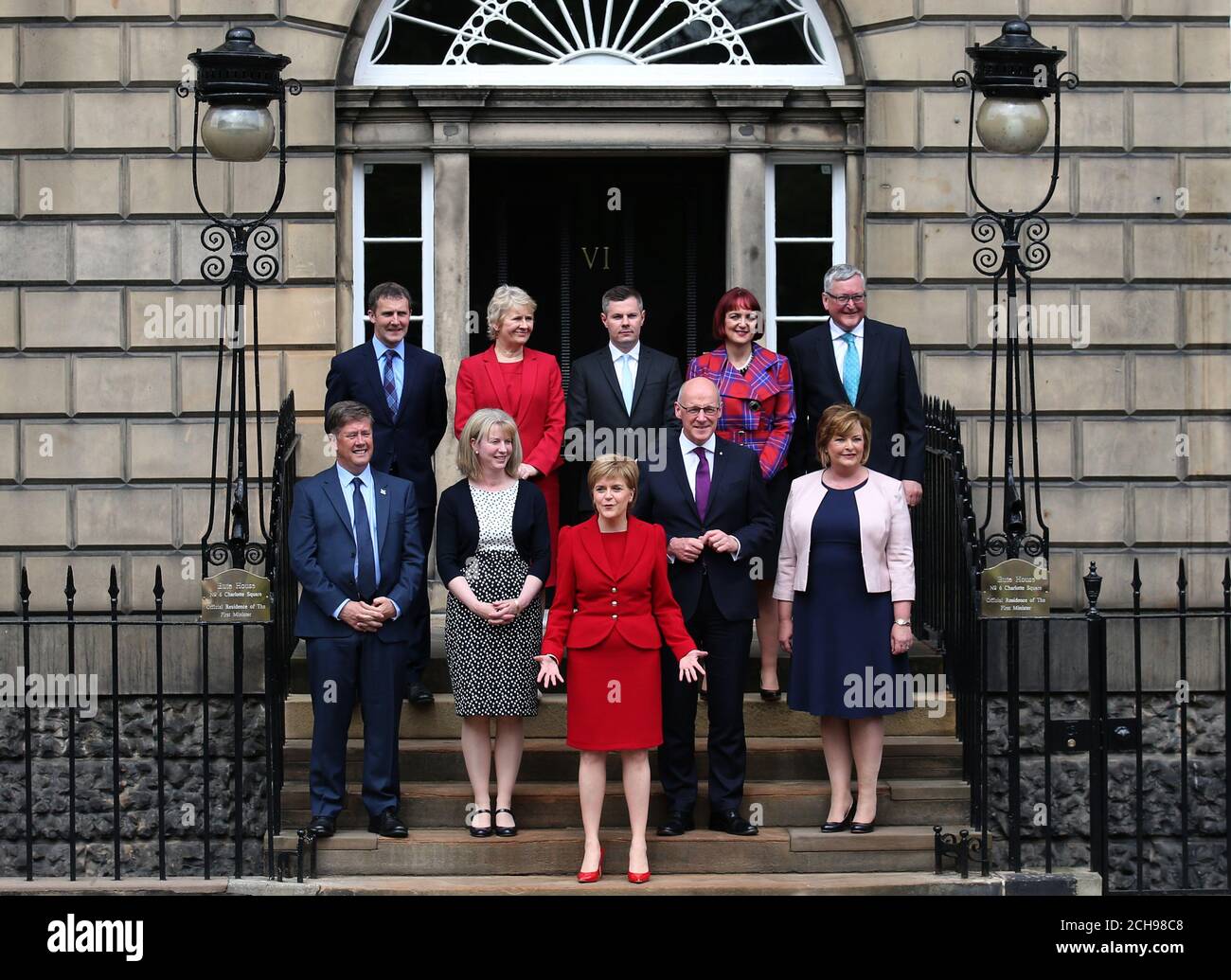 First Minister and SNP leader Nicola Sturgeon with her new Cabinet ...