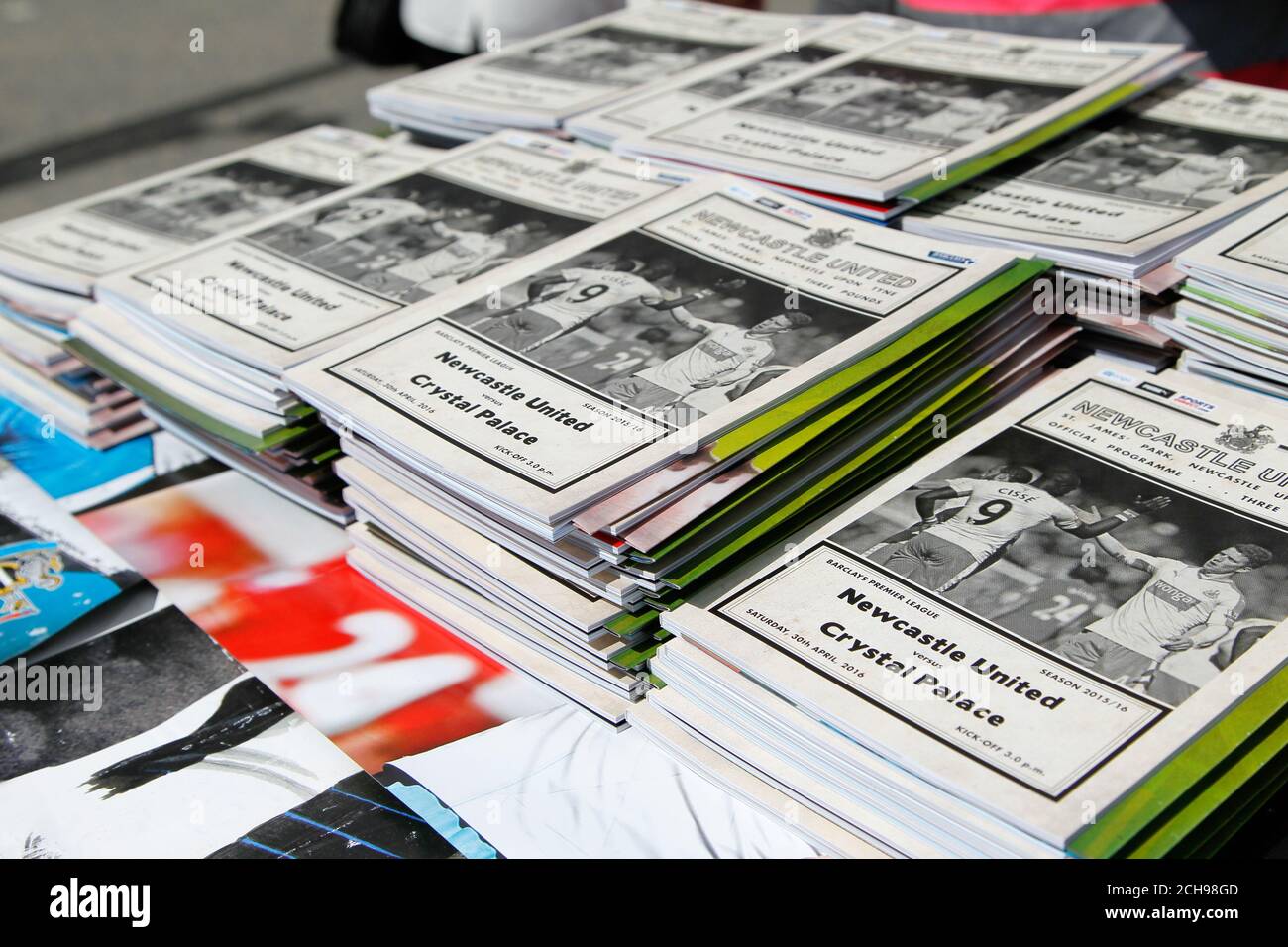 Match day programmes on sale before the Barclays Premier League match ...