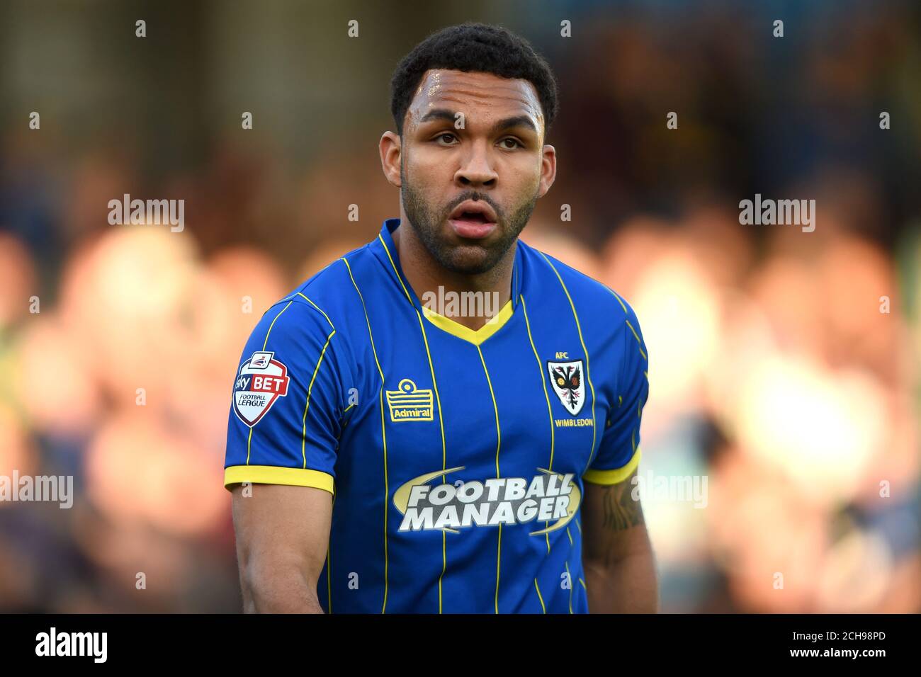 AFC Wimbledon's Andy Barcham Stock Photo - Alamy