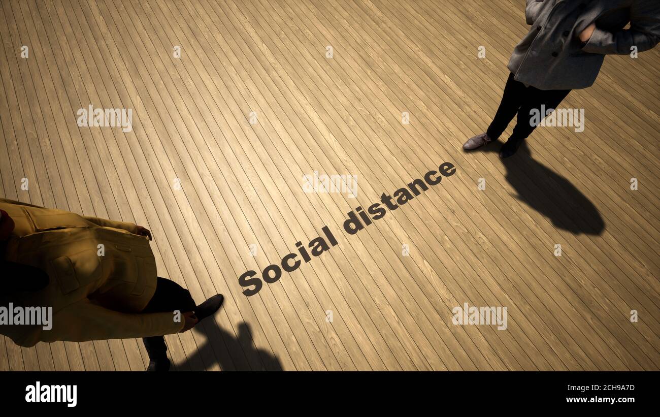 Concept or conceptual 3d illustration of a man to man meeting following ...