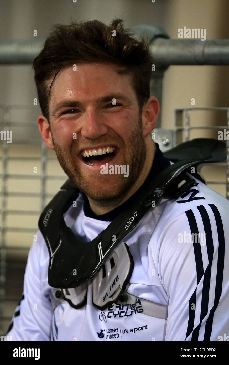 Great Britain BMX rider Liam Phillips during the photocall at the ...