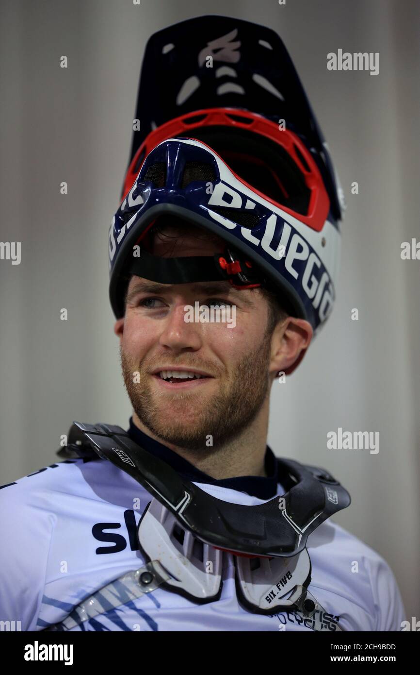 Great Britain BMX rider Liam Phillips during the photocall at the ...