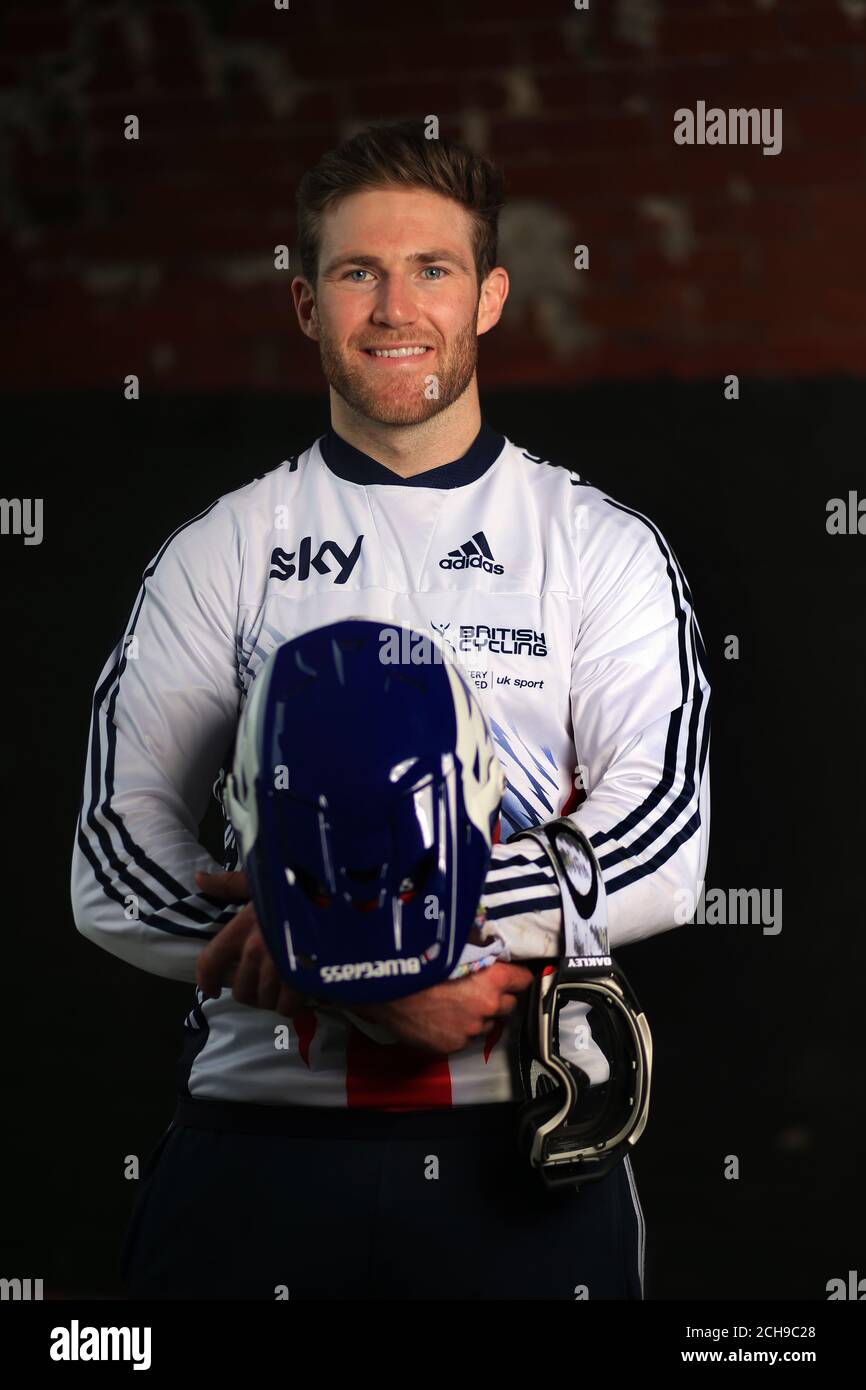 Great Britain BMX rider Liam Phillips poses during the photocall at the ...
