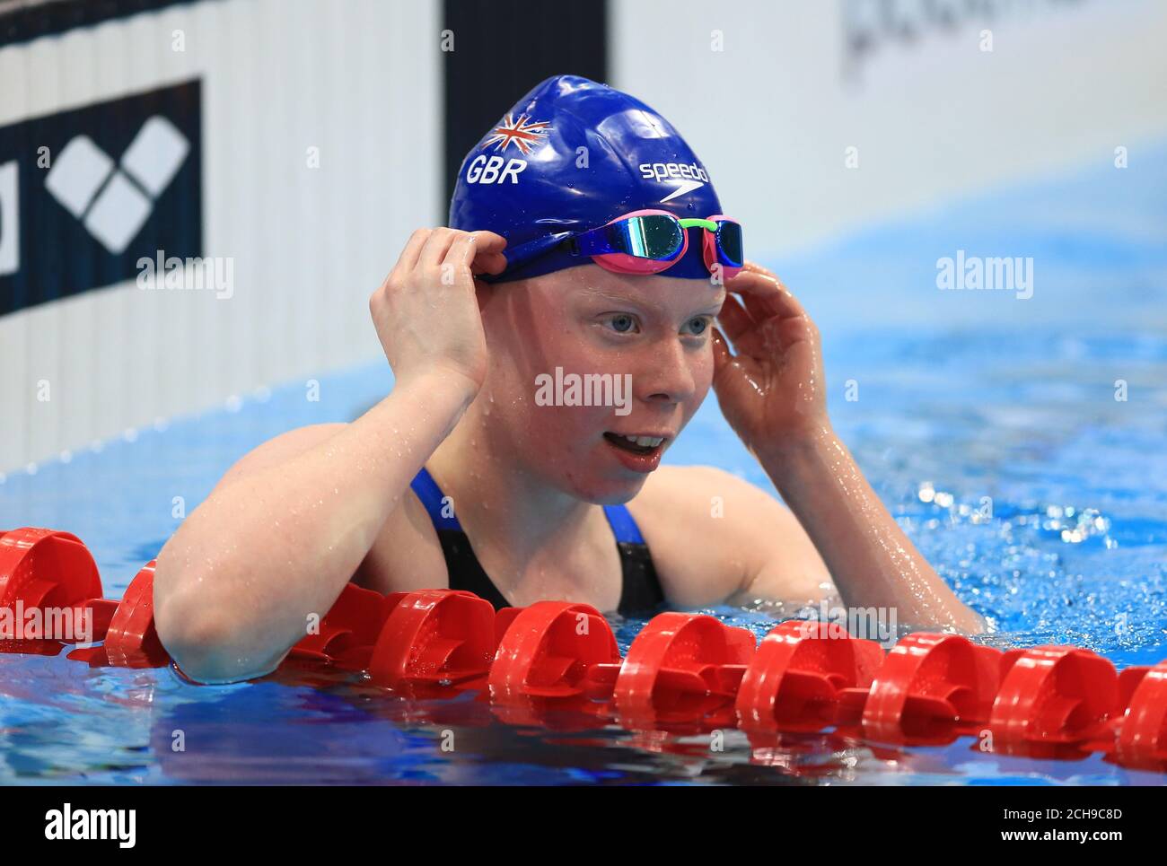 Great Britain's Laura Stephens after the 100M Butterfly Semi-Final ...