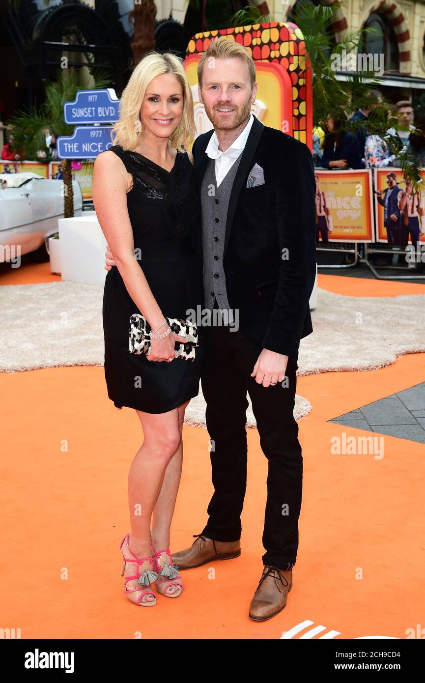 Jenni Falconer and James Midgley attending the Nice Guys UK Premiere at ...