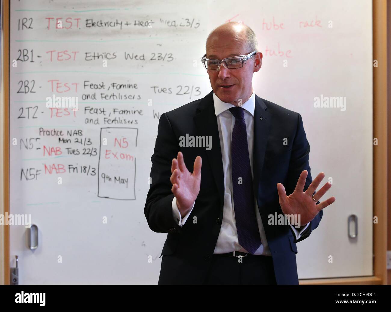 Deputy First Minister and new Education Secretary John Swinney during a ...